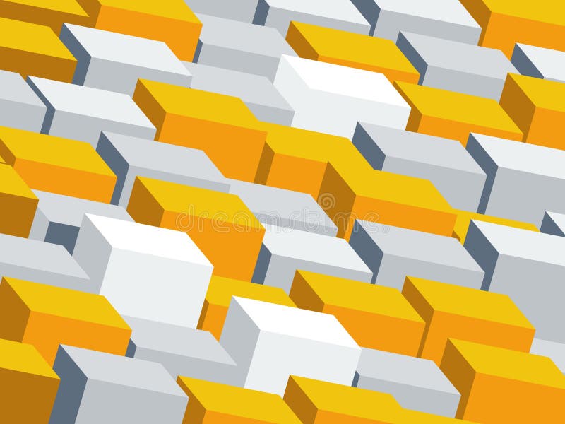 Abstract Backdrop with Random Cubes Stock Vector - Illustration of flat ...