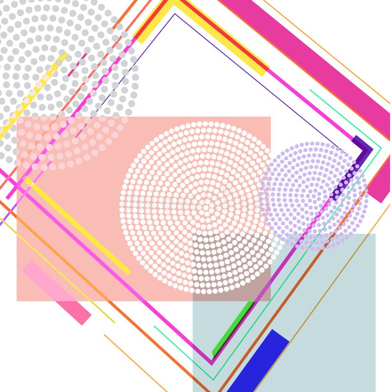 Abstract Backdrop of Rectangles and Points Stock Vector - Illustration ...