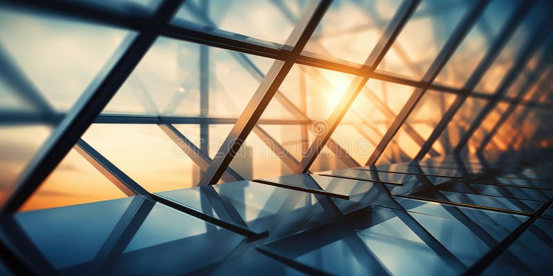 An Abstract Backdrop Showcasing the Sleek and Modern Design of Glass ...