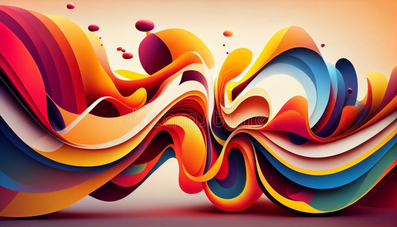 Smooth Curves Meet Exploding Colors in Futuristic Design Generated by ...