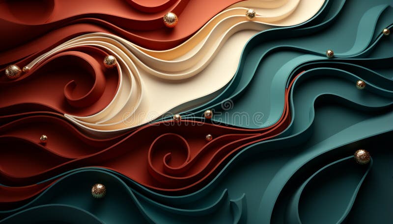 Abstract Backdrop with Wave Pattern, Modern Design in Vibrant Colors ...