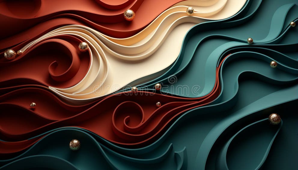 Abstract Backdrop with Wave Pattern, Modern Design in Vibrant Colors ...