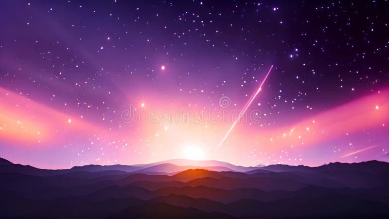 Abstract Backgound with Blue and Orange Light Rays. God Rays or Light ...