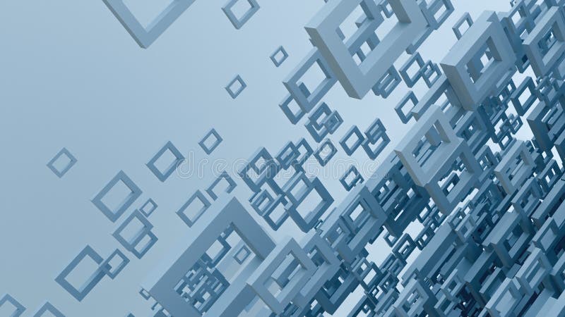 Square Shape Rectangle Design Abstract Windows Frames Background 3D ...