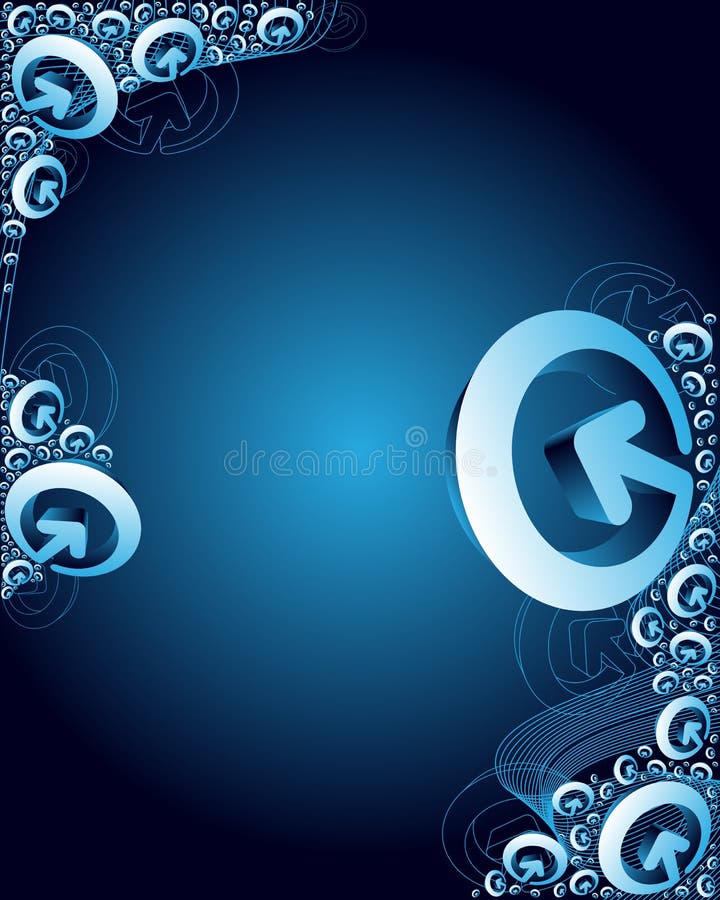 Vector Pointers Of Hand Navigation Template Stock Vector