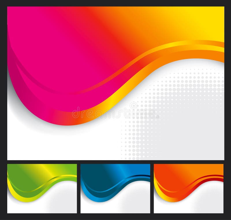 Modern Banners with World Map and Charts Stock Vector - Illustration of ...