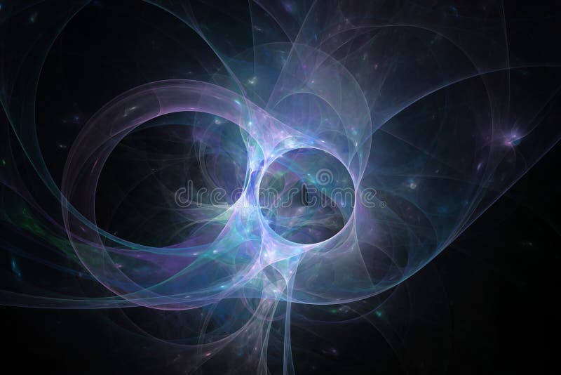 Atomic collision fractal stock illustration. Illustration of design ...