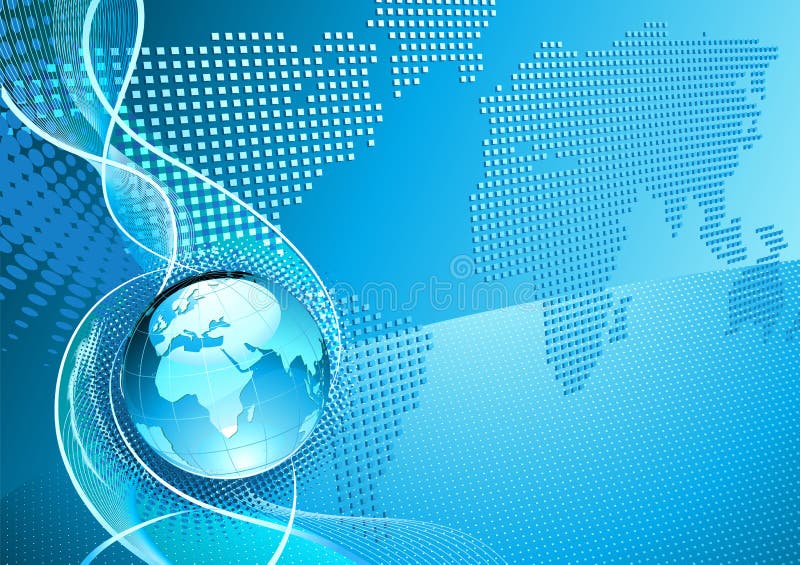 Globe Word Map of Earth Background Stock Vector - Illustration of ...