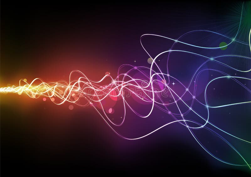 Abstract Light Energy Technology Background, Vector Illustration Stock ...
