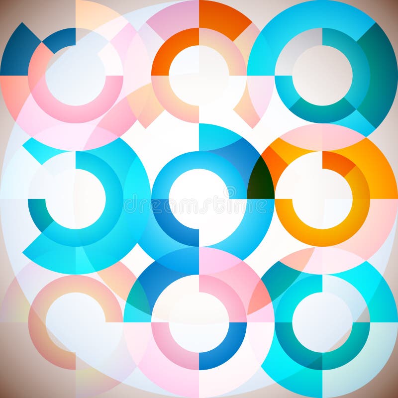 Bright Sky Blue Abstract Background Image with Cool Round Circle Design ...