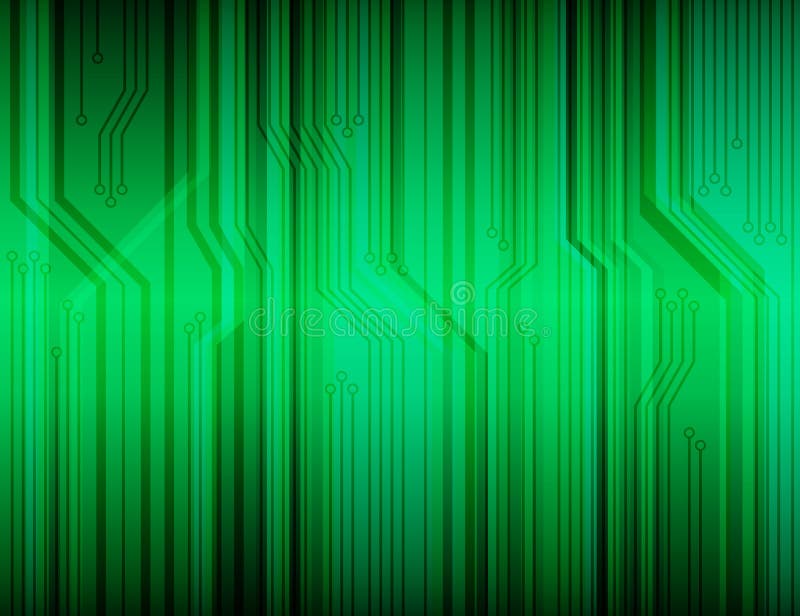 Abstract Electronics Green Background Stock Vector - Illustration of ...