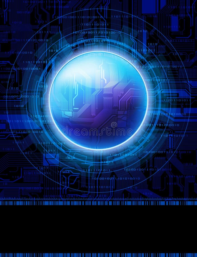 Abstract of Futuristic Hi Tech Blue Square Geometric Pattern Background ...