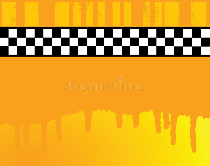 Taxi stripe stock vector. Illustration of yellow, background - 16756571