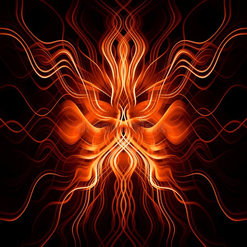 Chaos fire rays stock illustration. Illustration of dance - 2499874