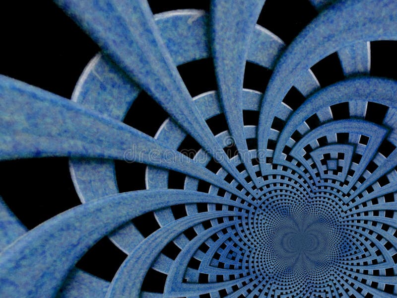 Wispy Blue Spirals Pattern stock photo. Image of layer - 1983204