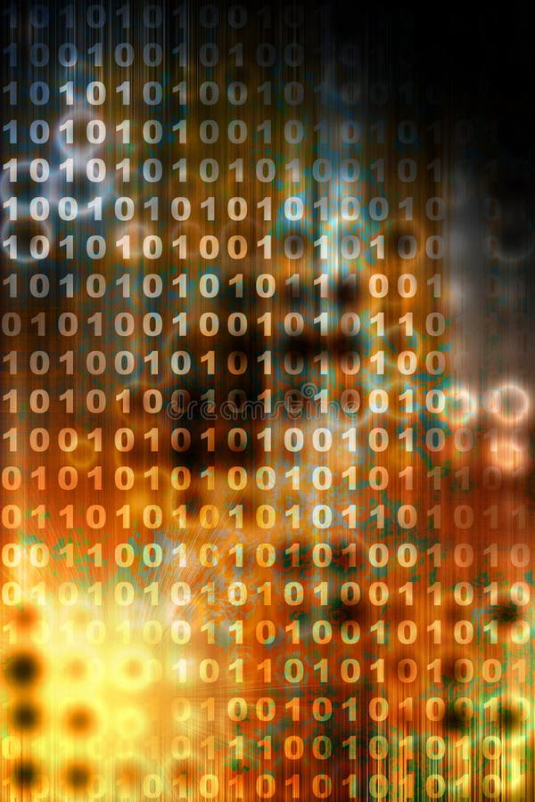Binary Code Orange Background Stock Illustrations – 1,531 Binary Code ...