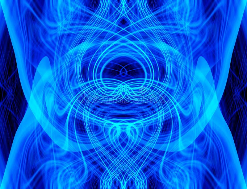 Royal Blue Swirl Abstract Background Stock Illustration - Illustration ...