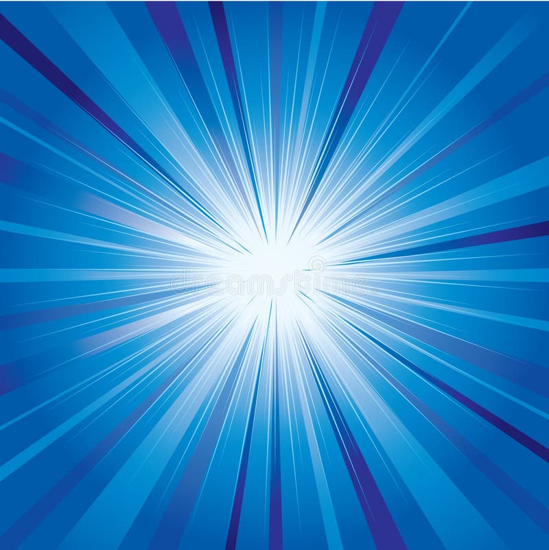 Vintage Abstract Background Explosion Blue Rays Vector Stock Vector ...
