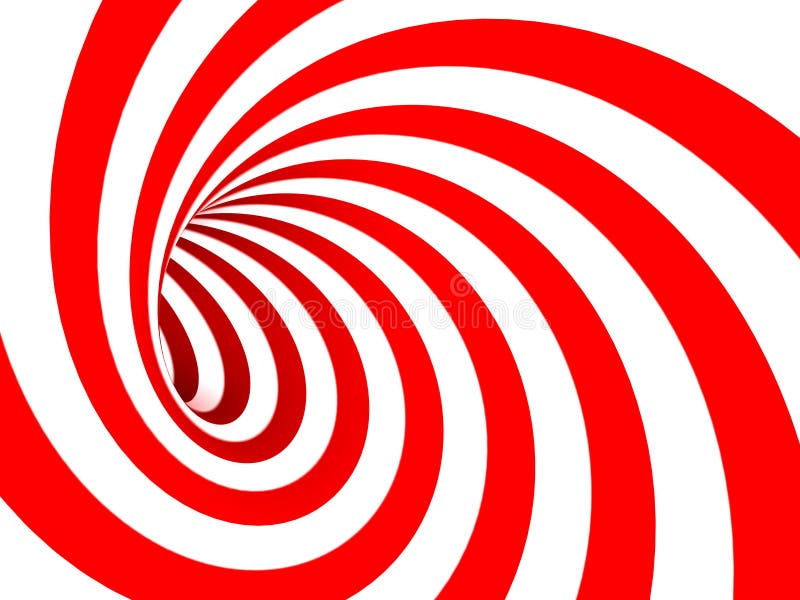 Red Hypnosis Spiral Pattern. Optical Illusion Stock Vector ...