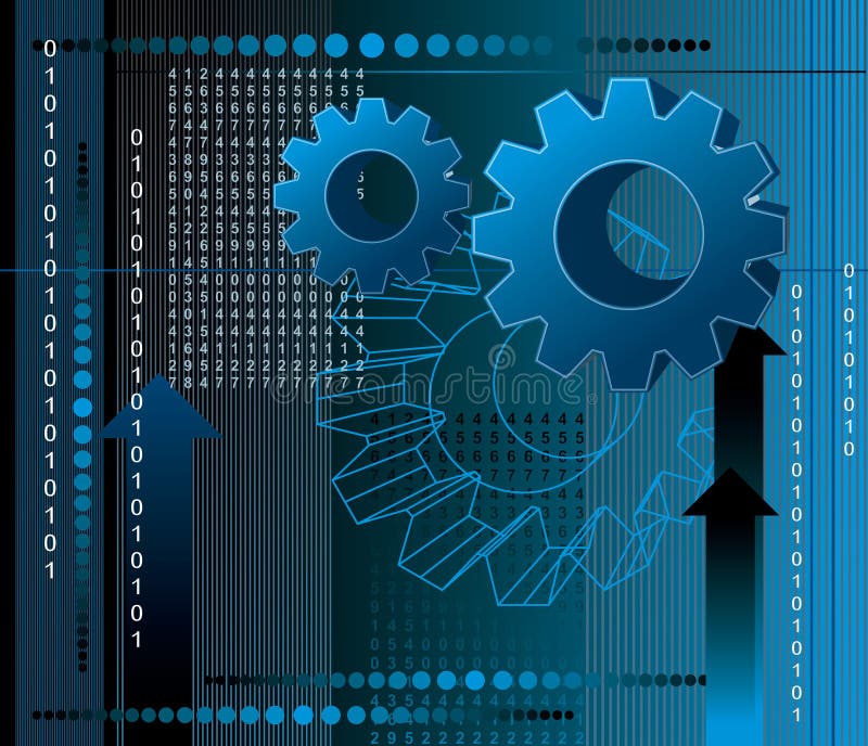 Colorful Cog Background stock vector. Illustration of vector - 7325434