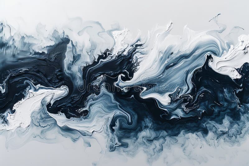 Abstract Background Acrylic Color Paint in Fluid Motion. Stock Photo ...