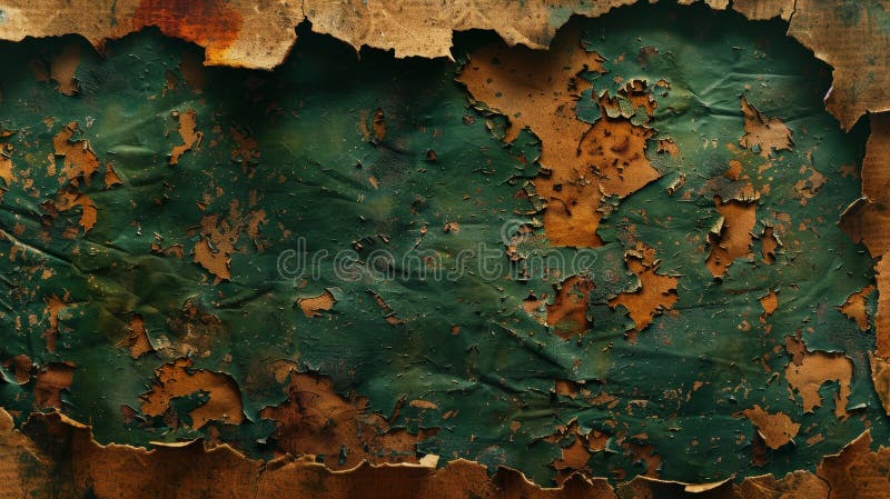Abstract Background of Aged Wall with Peeling Green Paint Texture for ...