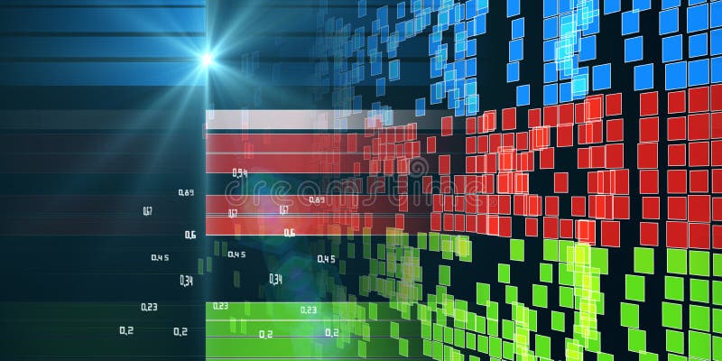 Machine Learning Flow Data. Abstract Analysis Infographics Background. Big Data Stock Image ...