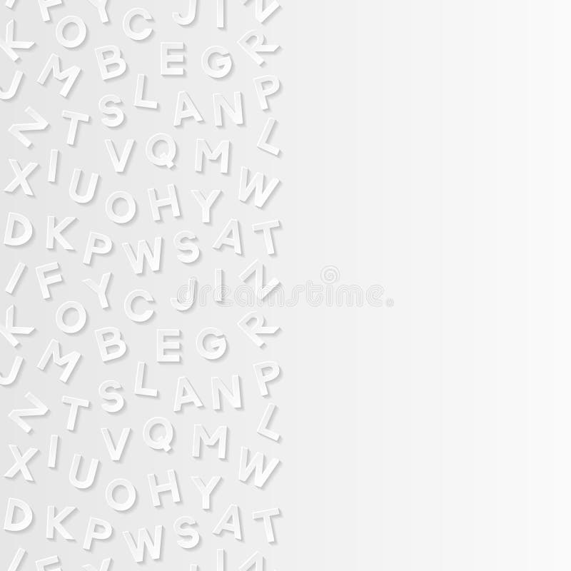 Abstract Background with Alphabet Stock Vector - Illustration of ...