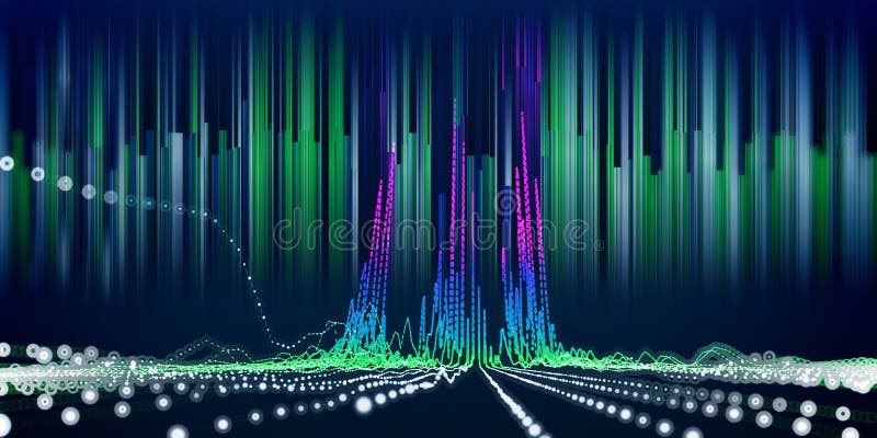 Abstract Background Analysis Grid Diagram with Blurred Lines and Lens ...