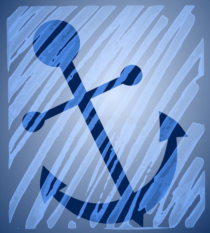 Abstract Background with Anchor Motif Stock Illustration - Illustration ...