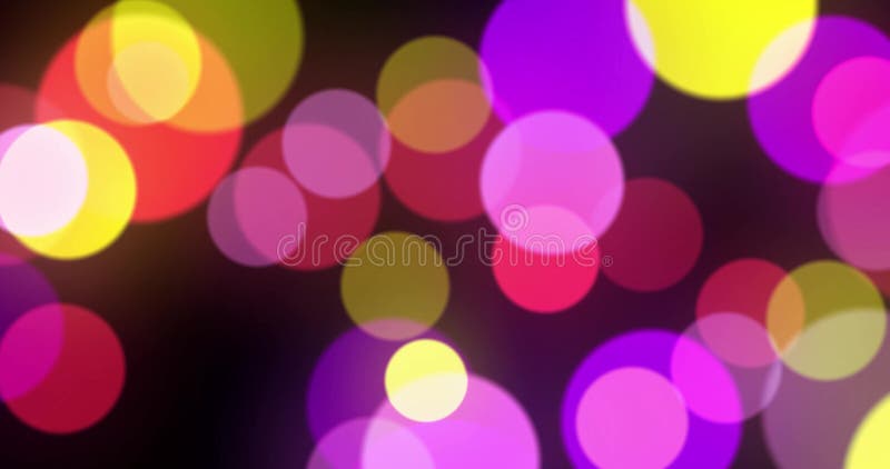 Abstract Background with Animated Glowing Purple Magenta White Bokeh ...