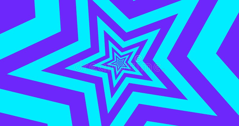 Abstract Background Animation of Contrasting Blue Gradient Star Rays ...