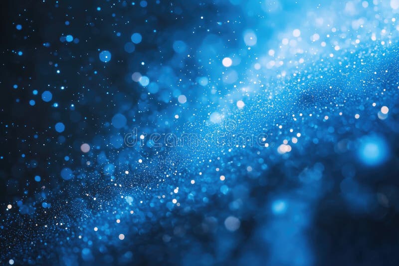 Abstract Background Animation with Floating Particles in Blue Tones for ...