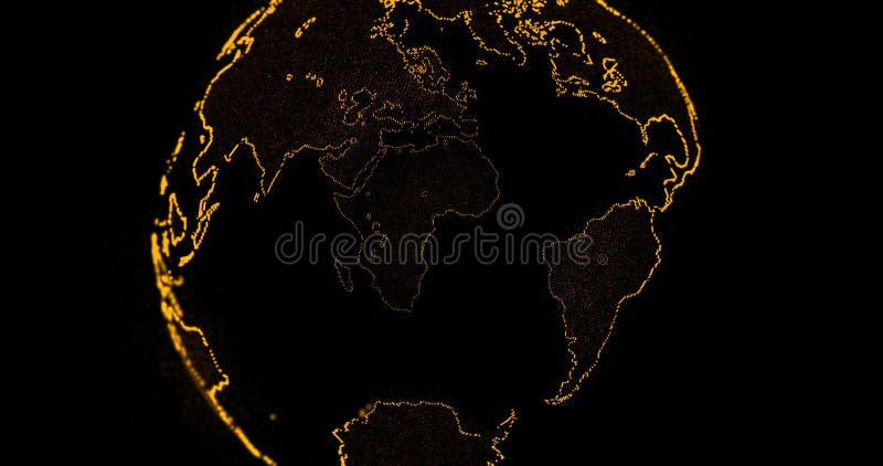 Abstract Background with Animation of Globe Loop Stock Footage - Video ...