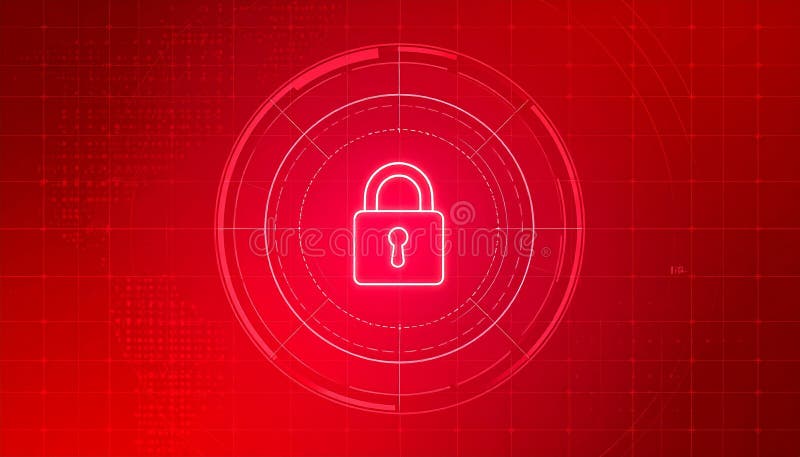 Abstract Background Animation Lock Security Concept Stock Illustration ...