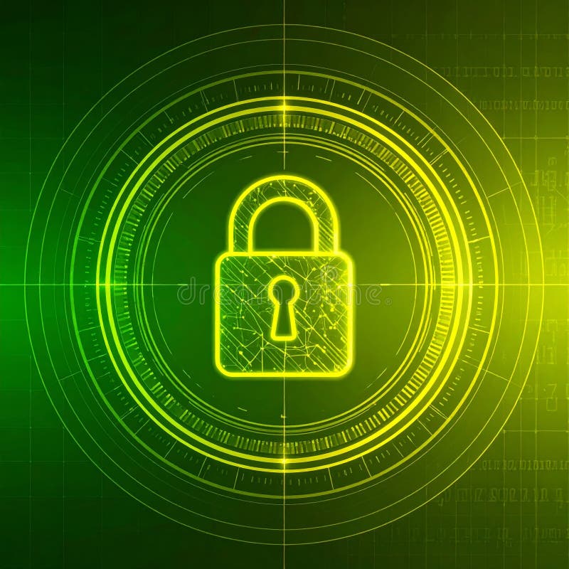 Abstract Background Animation Lock Security Concept Stock Illustration ...