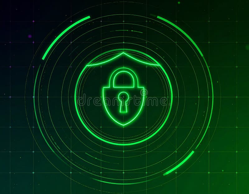 Abstract Background Animation Lock Security Concept Stock Illustration ...