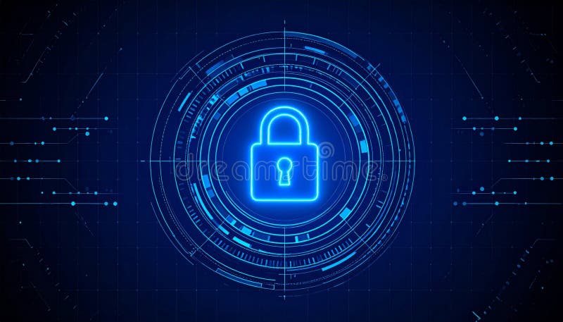 Abstract Background Animation Lock Security Concept Stock Illustration ...