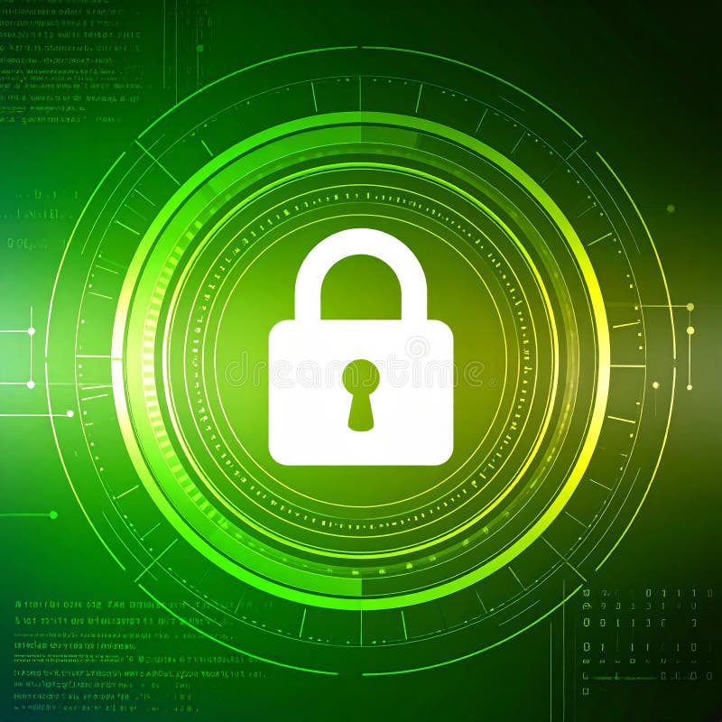 Abstract Background Animation Lock Security Concept Stock Illustration ...