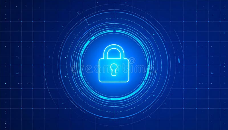 Abstract Background Animation Lock Security Concept Stock Illustration ...