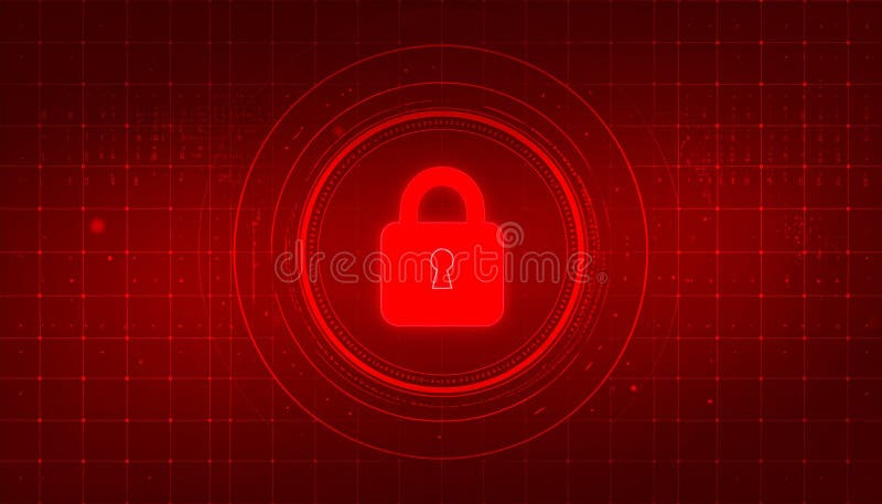 Abstract Background Animation Lock Security Concept Stock Illustration ...
