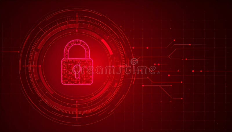 Abstract Background Animation Lock Security Concept Stock Illustration ...