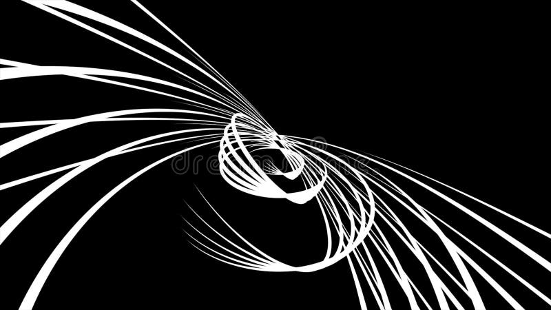 Abstract Background with Animation Moving of Lines. Lines are Growing ...