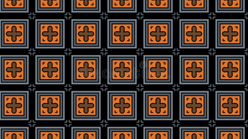 Abstract Background Animation Scrolling Right Blue and Orange Squares ...