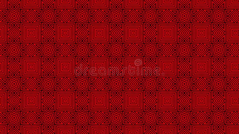 Abstract Background Animation Scrolling Right Red Squares Mandala Stock ...