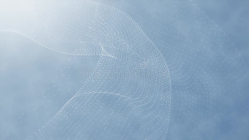 Abstract Background with Animation Wire Mesh Waves Waving of Beautiful ...