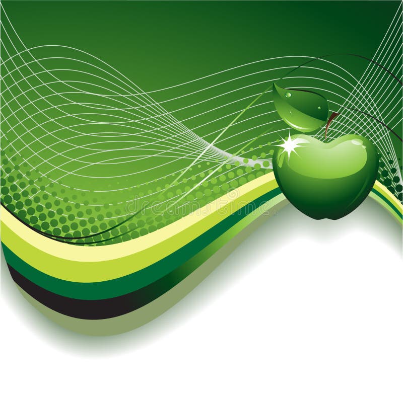 Abstract Vector Background Green Stock Vector - Illustration of liquid ...