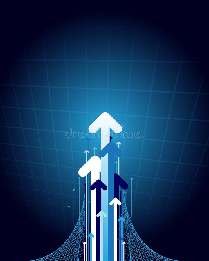 Abstract Background with Arrows Stock Vector - Illustration of ...