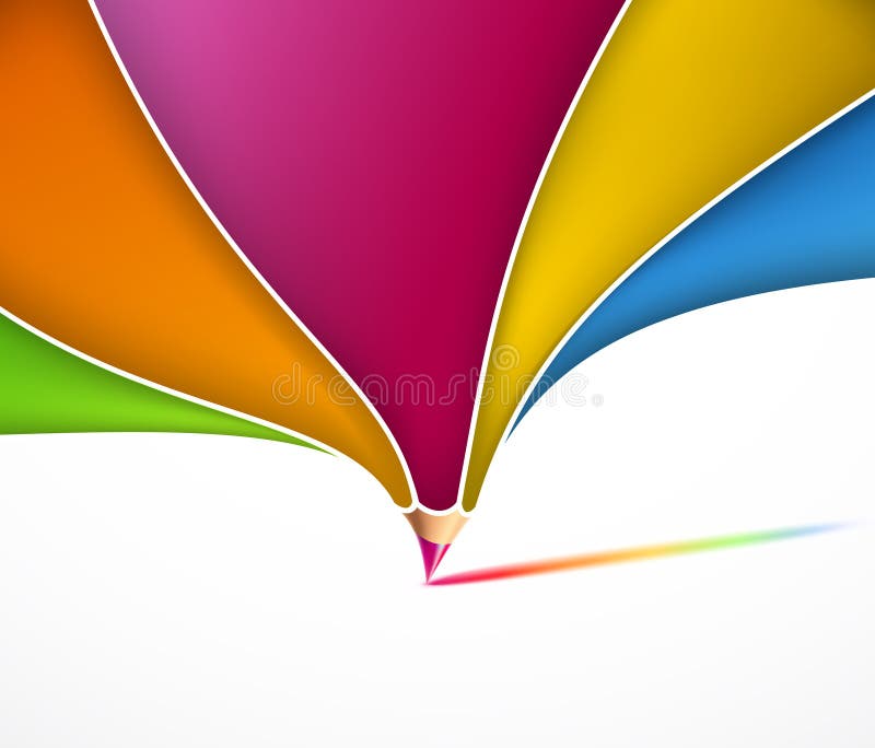 Abstract Background with Art Pencil. Vector Stock Vector - Illustration ...