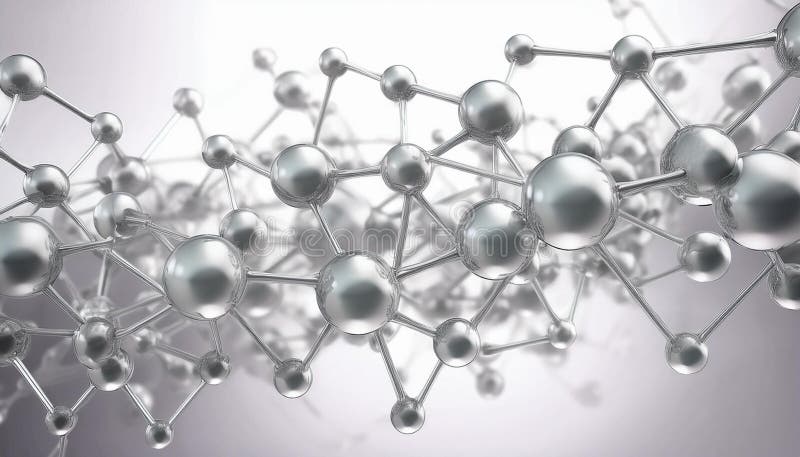 Abstract Background with Atom Structure Stock Illustration ...